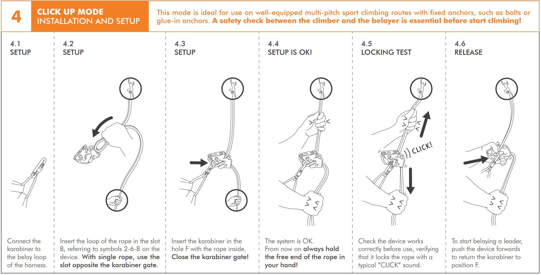 Asegurador ALPINE UP para ESCALADA: qué es y cómo se usa